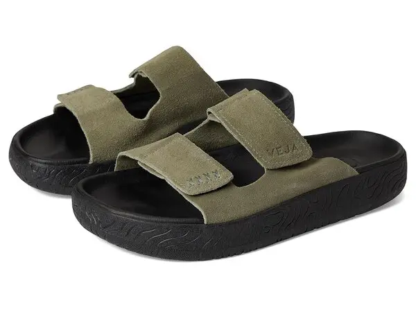 VEJA Etna Suede Sandals - Black