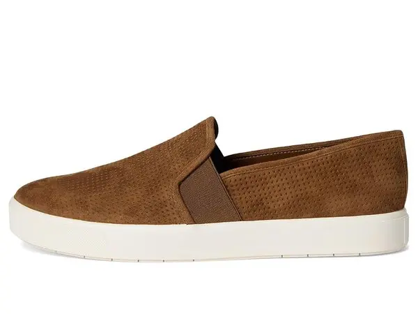 Vince Blair 5 Perforated Leather Slip-on Sneakers - Tan