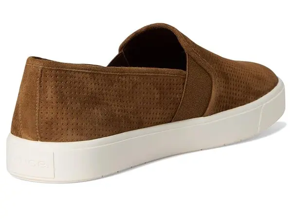 Vince Blair 5 Perforated Leather Slip-on Sneakers - Tan