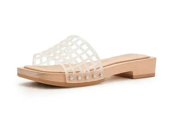 Vince Barbara Jelly Slide Sandals - Clear