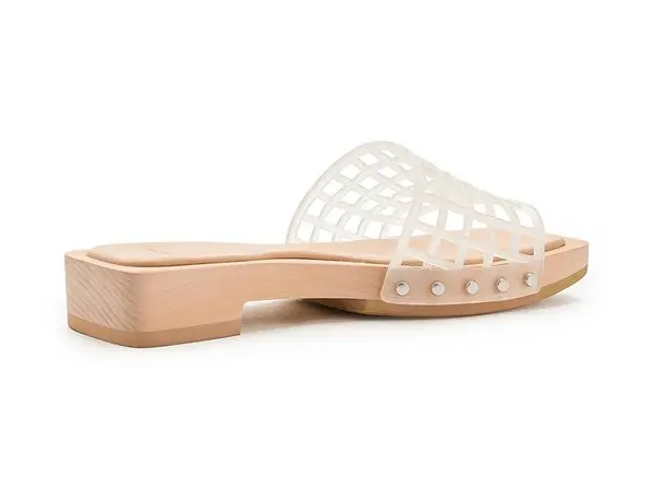 Vince Barbara Jelly Slide Sandals - Clear