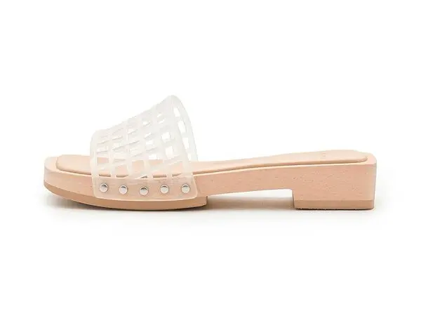 Vince Barbara Jelly Slide Sandals - Clear