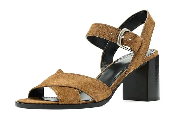 Vince Salma Strappy Block Heel Sandals - Tan