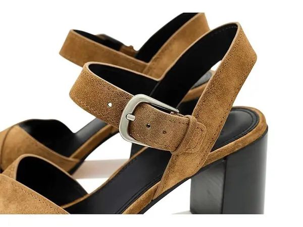 Vince Salma Strappy Block Heel Sandals - Tan