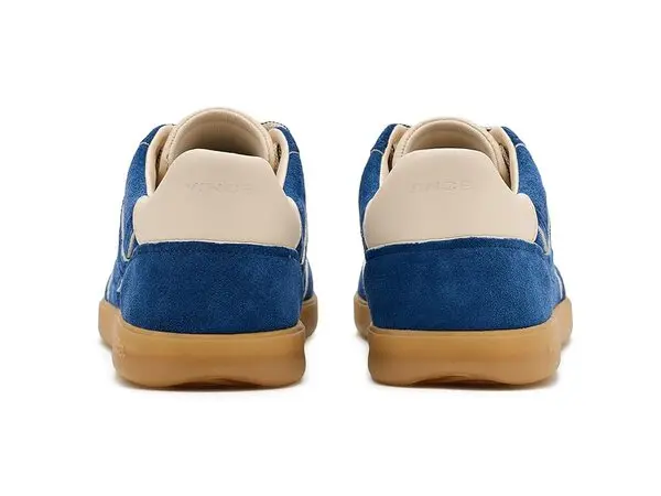 Vince Oasis Edge Paint-w Lace-up Shoes In Suede - Blue