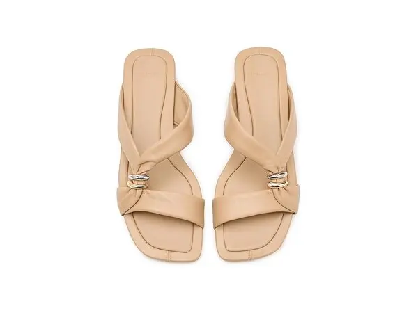 Vince Vilma Suede Slide Sandals With Metal Detail - Multi