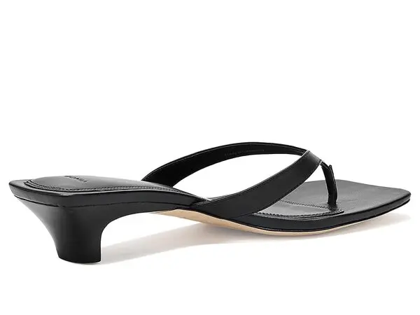 Vince San Juan Jelly Thong Sandals With Kitten Heel - Black
