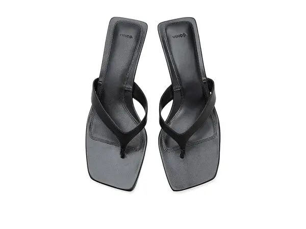 Vince San Juan Jelly Thong Sandals With Kitten Heel - Black