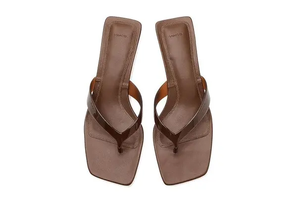 Vince San Juan Jelly Thong Kitten Heel Sandals - Yellow