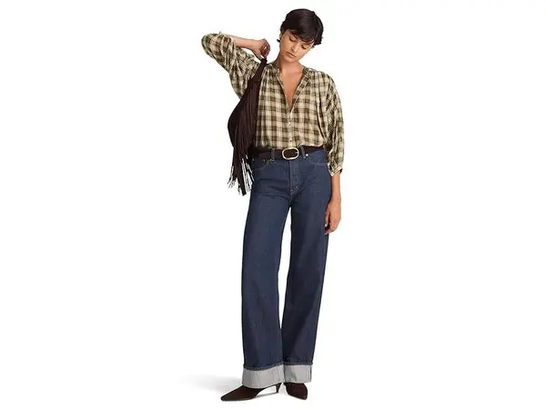Madewell Low Slung Baggy Rinse Jeans