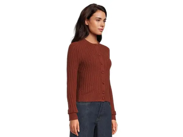 Madewell Long Sleeve Cozy Cotton Ribbed Cardigan Sweater