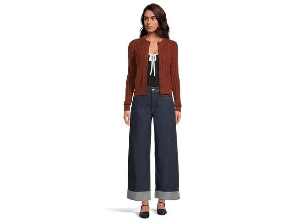 Madewell Long Sleeve Cozy Cotton Ribbed Cardigan Sweater
