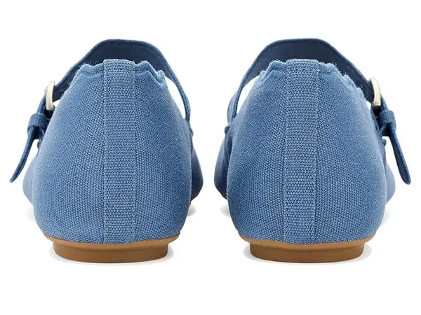 Fitflop Delicato Wave-edge Canvas Mary Janes - Blue
