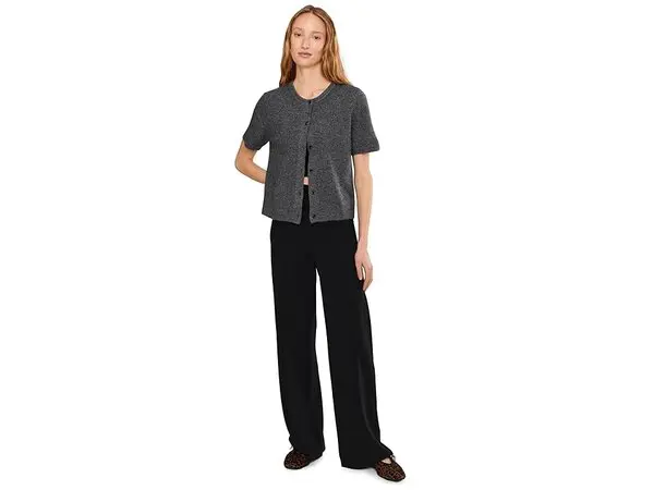 Vince High Waist Crepe Bias Pants - Black