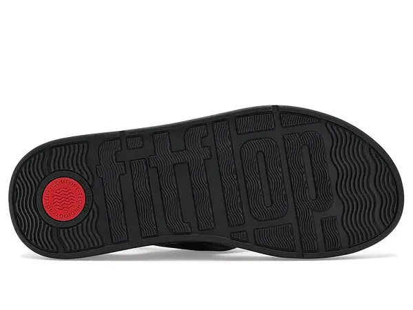 Fitflop F Mode Knot Soft Leather Back Strap Sandals - Black