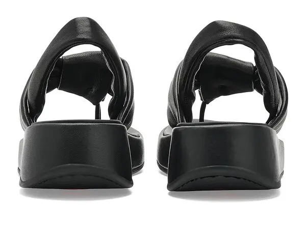 Fitflop F Mode Knot Soft Leather Back Strap Sandals - Black