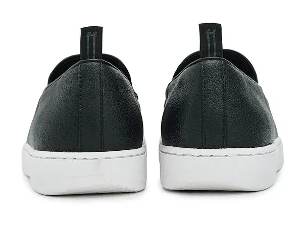 Fitflop Craft-q Tumbled Leather Moc Loafers - Black