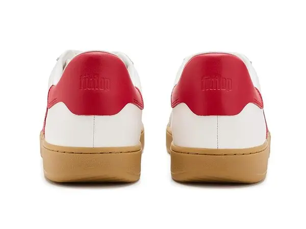 Fitflop The Dash T-toe Leather Sneakers - Red