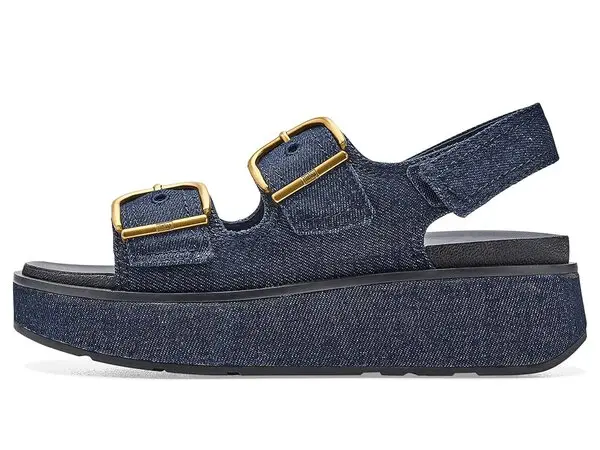 Fitflop Gen Ff Max Buckle Denim Back Strap Wedge Sandals