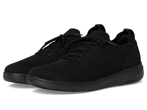 Fitflop Super-q Knit Slip-on Laced Sneakers - Black