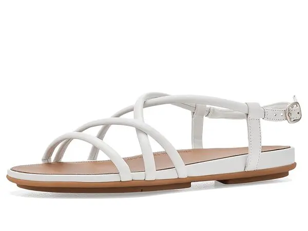 Fitflop Gracie Leather Strappy Wedge Sandals - Pink