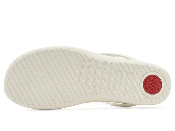 Fitflop Solay Glossy-disc Toe-post Sandals - White