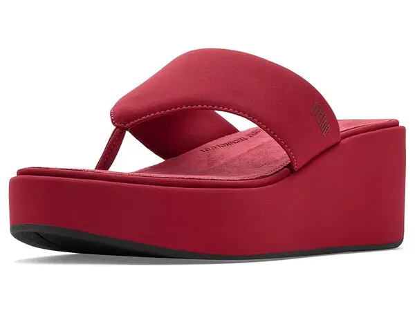 Fitflop Wedge Toe-post Sandals - Red