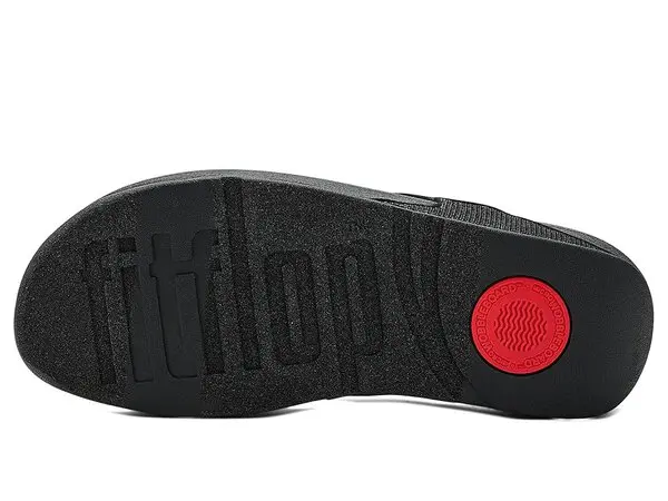 Fitflop Lulu Shimmerglitz Wedge Sandals - Black
