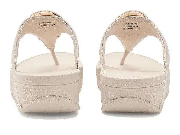 Fitflop Lulu Marbled-stone Wedge Sandals - Beige