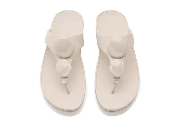 Fitflop Lulu Marbled-stone Wedge Sandals - Beige