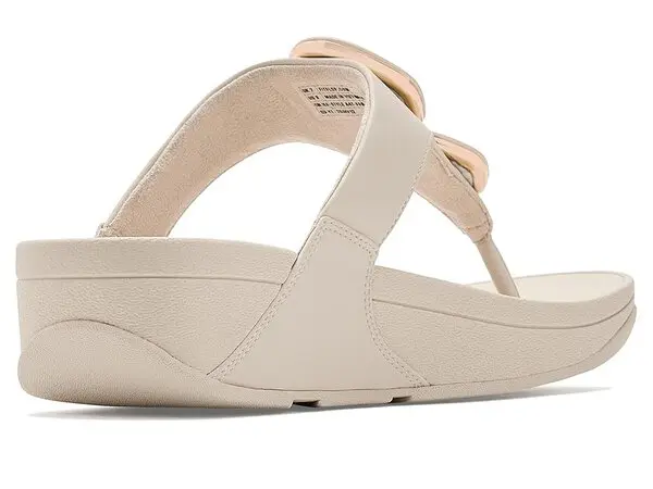 Fitflop Lulu Marbled-stone Wedge Sandals - Beige