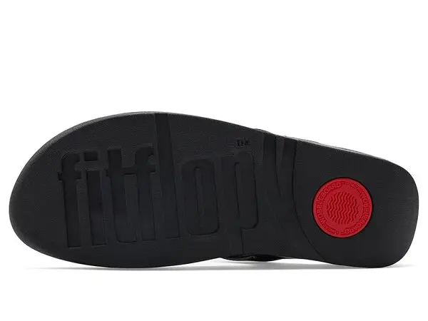 Fitflop Lulu Marbled-stone Wedge Sandals - Black