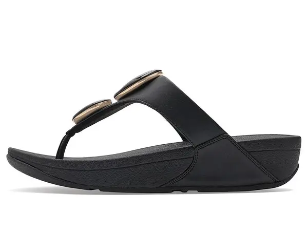 Fitflop Lulu Marbled-stone Wedge Sandals - Black