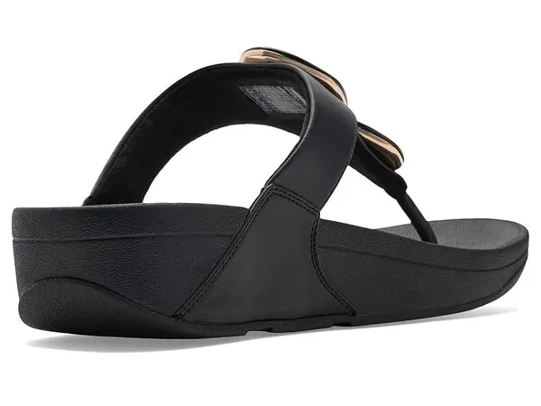 Fitflop Lulu Marbled-stone Wedge Sandals - Black