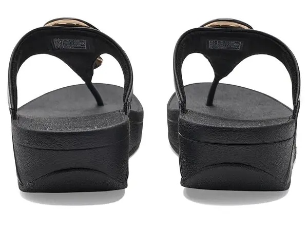 Fitflop Lulu Marbled-stone Wedge Sandals - Black