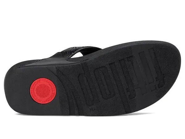 Fitflop Lulu Sequin Wedge Sandals - Black