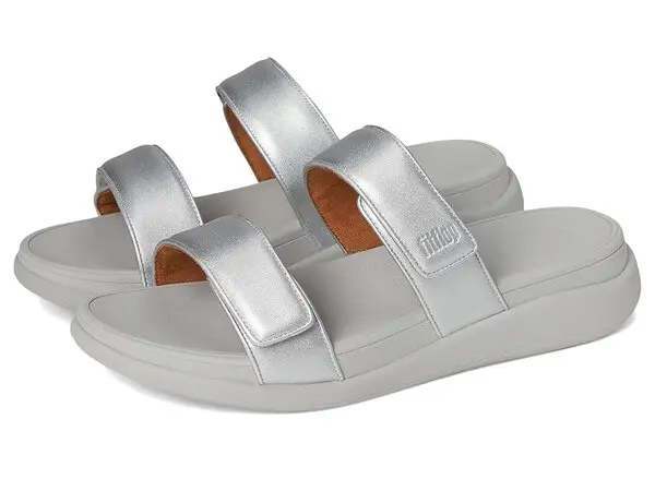 Fitflop Adjustable Flatform Two-bar Slides - Silver