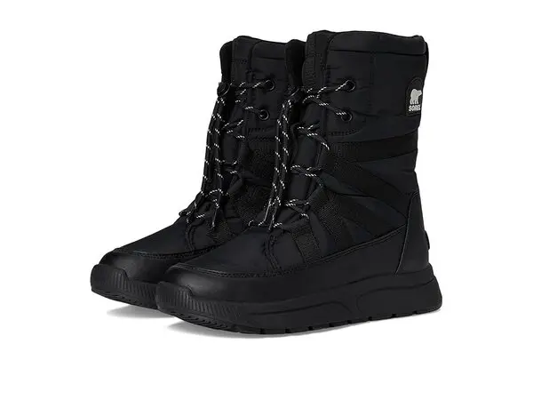 Sorel Whitney Iii Tall Waterproof Lace-up Boots - Black
