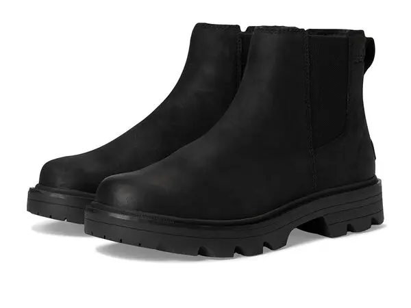 Sorel Revel Rd Chelsea Waterproof Boots - Black/black