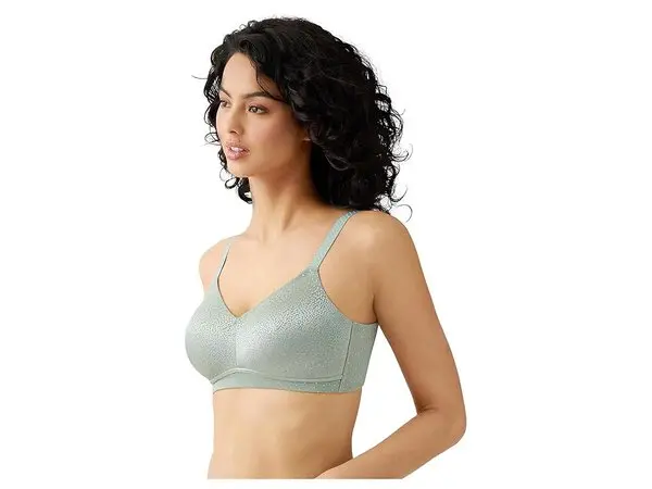 Wacoal Back Appeal Wire Free Bra 852303 Bra Iceberg Green - Olive