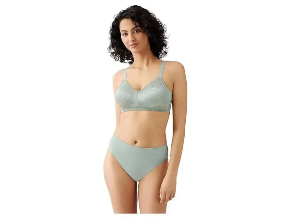 Wacoal Back Appeal Wire Free Bra 852303 Bra Iceberg Green