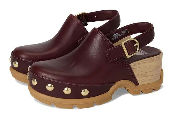 Sorel Roam'n Clog Rvt With Rivet Details And Adjustable Ankle Strap - Orange