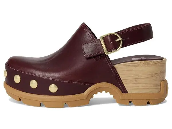 Sorel Roam'n Clog Rvt With Rivet Details And Adjustable Ankle Strap - Orange