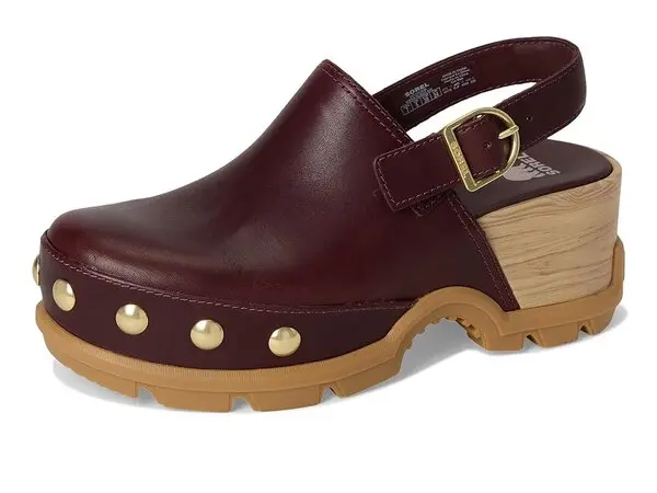 Sorel Roam'n Clog Rvt With Rivet Details And Adjustable Ankle Strap - Orange