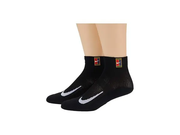 Nike Court Multiplier Max Ankle Socks 2-pair Pack - Black
