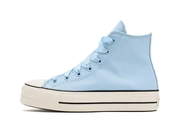 CONVERSE Chuck Taylor All Star Lift Platform Peached Canvas High-top Shoes - Blue