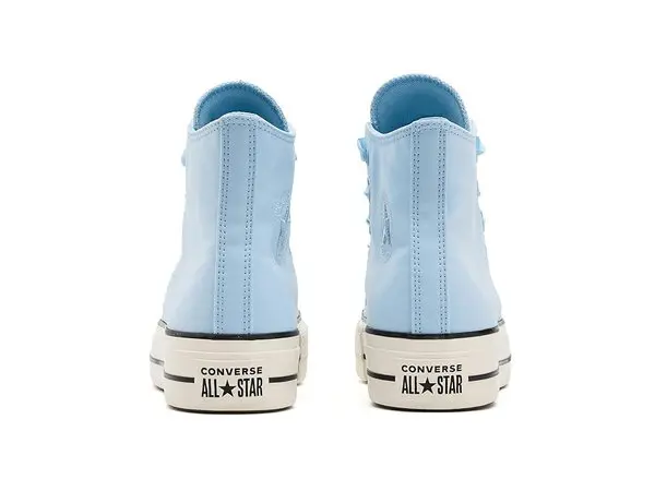 CONVERSE Chuck Taylor All Star Lift Platform Peached Canvas High-top Shoes - Blue