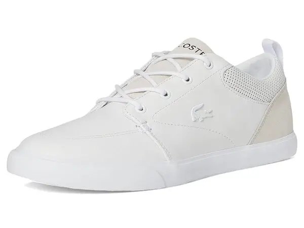 Lacoste Bayliss Leather Lace-up Sneakers - White