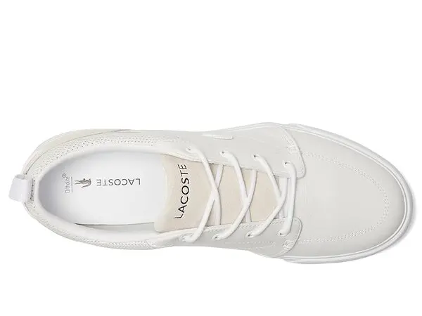 Lacoste Bayliss Leather Lace-up Sneakers - White
