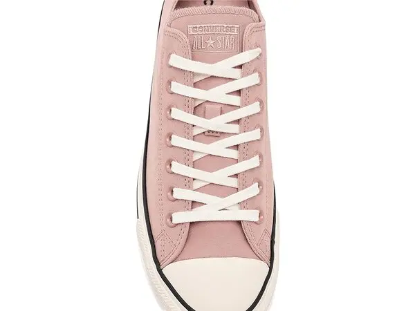CONVERSE Chuck Taylor All Star Peached Canvas Low Top Lace-up Sneakers - Coral